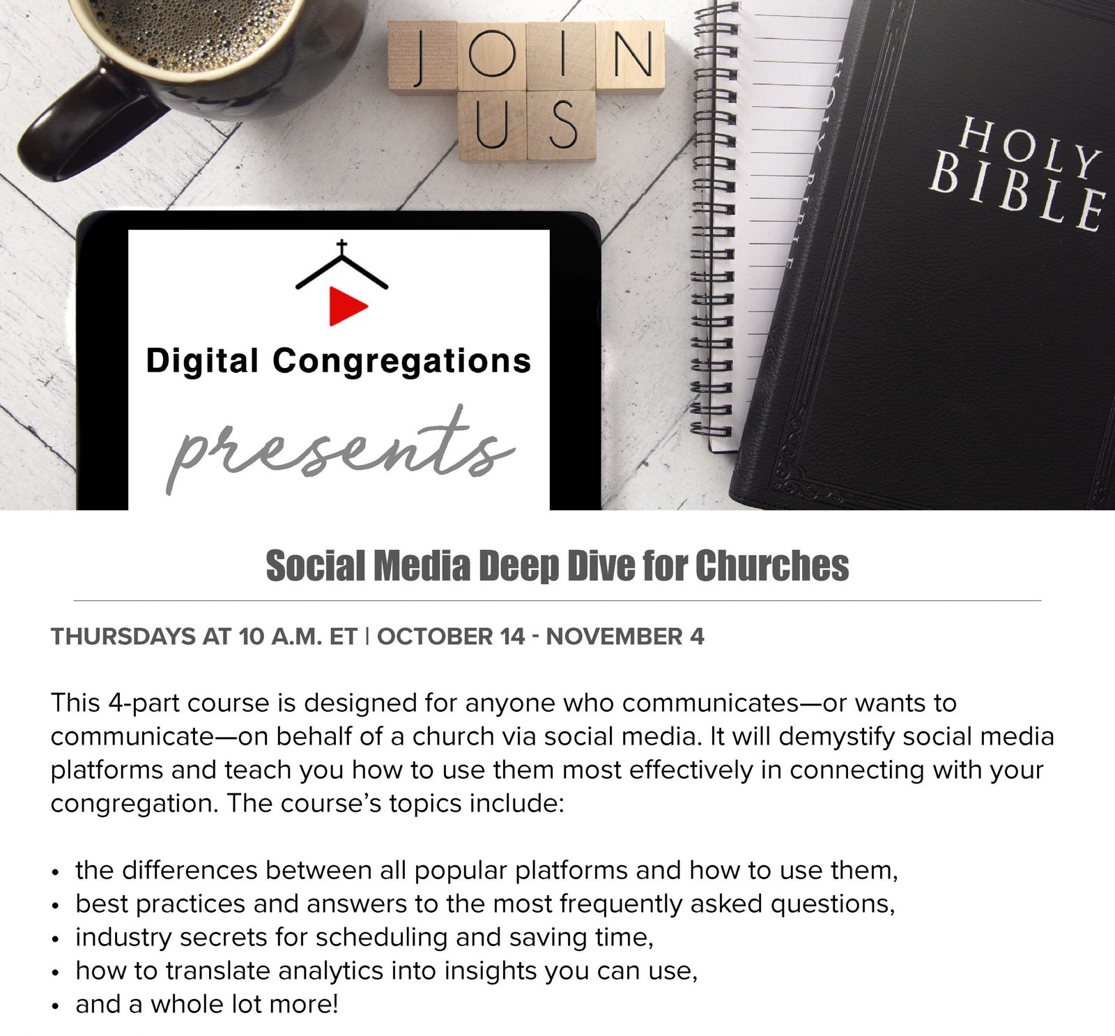 Social Media Deep Dive for Churches - PART 1 - Cooperative Baptist ...